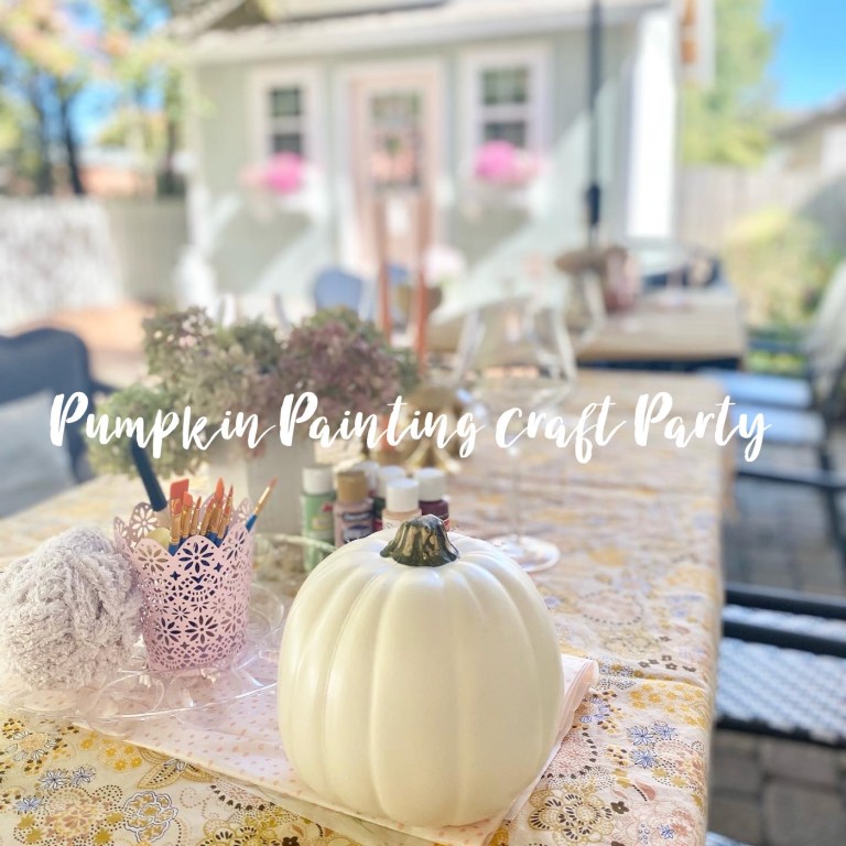Pumpkin Painting Craft Party – The Happy Door
